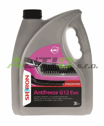 Chladicí kapalina Antifreeze G12 Evo 3 lt SHERON | AUTIO