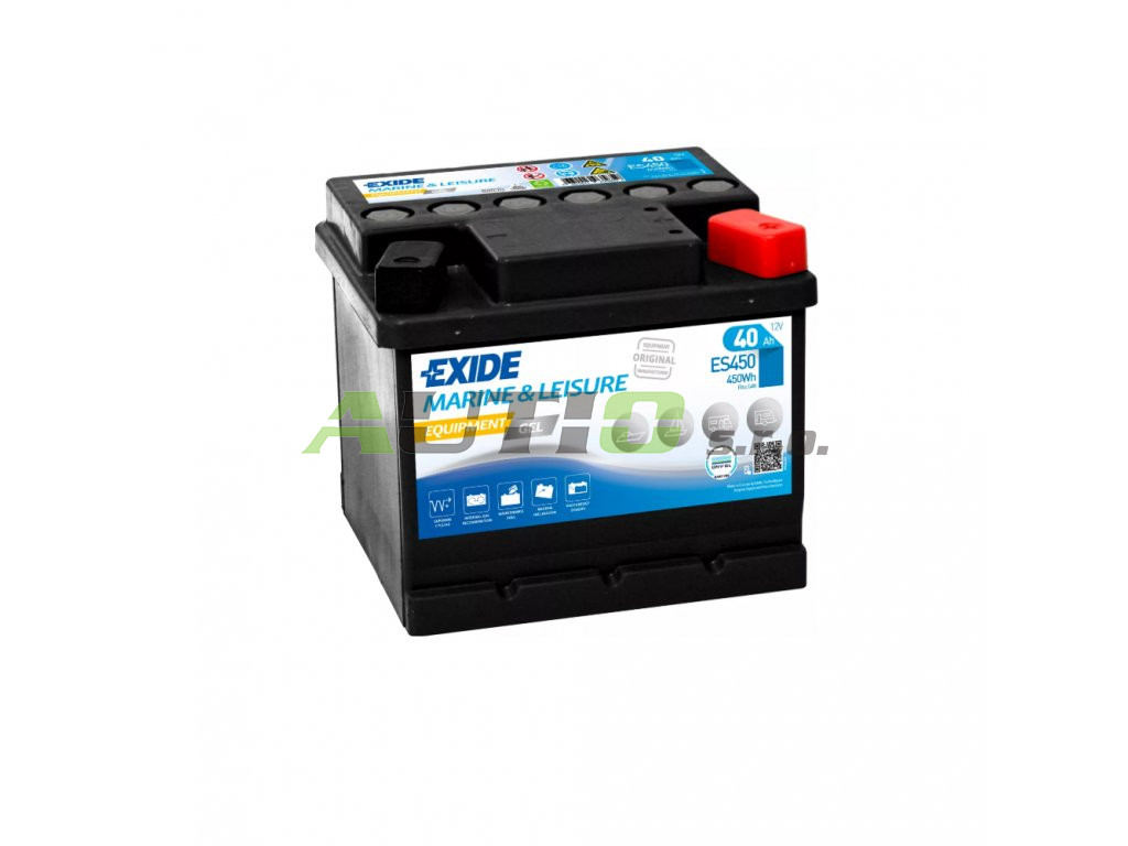 Trakční baterie 12V 40Ah EXIDE EQUIPMENT GEL | AUTIO