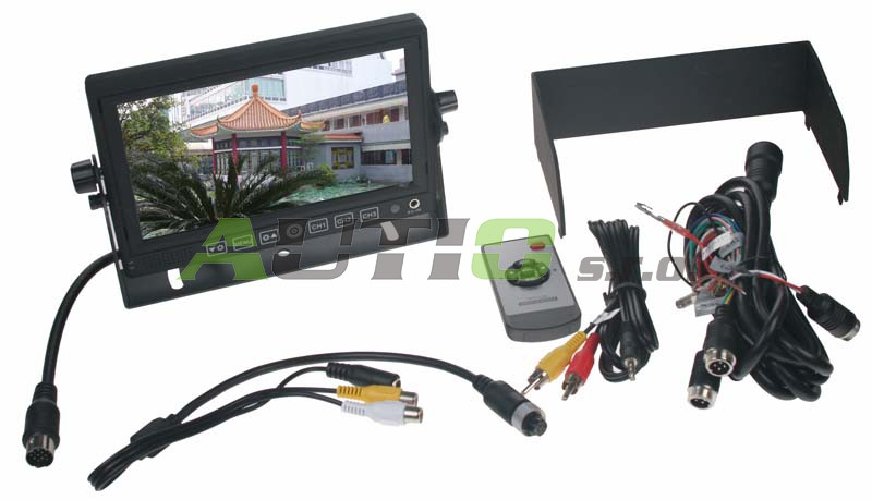 Profi LCD Monitor 7 " se 3x4 PIN vstupy - digitální | AUTIO